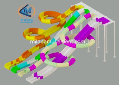 China UV Resistant Custom Height FRP Water Pool Slide Aquatic Facilities Equipment for sale