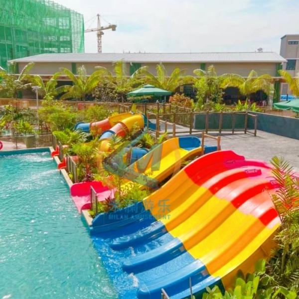 Quality Amusement Fiberglass Water Park Slide Aqua Park Commercial Recreation Equipment for sale