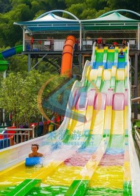 China Big Fiberglass Aqua Water Slide Indoor Outdoor Commercial Park Installation for sale