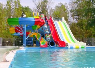 China Long Lifespan Fiberglass Pool Slide 5-10m Height With Custom Height for sale