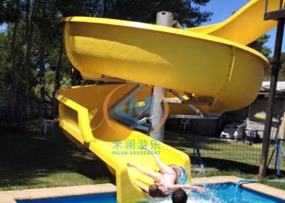 China Single Spiral Water Slide Outdoor For Villa Hotel Swimming Pool for sale