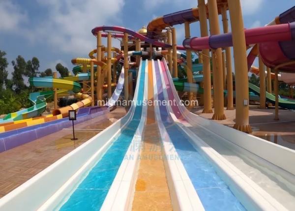 Quality Interactive Racer Slide Multiple Color High Platform Thrilling Slide for sale