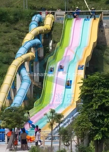 Quality Interactive Racer Slide Multiple Color High Platform Thrilling Slide for sale