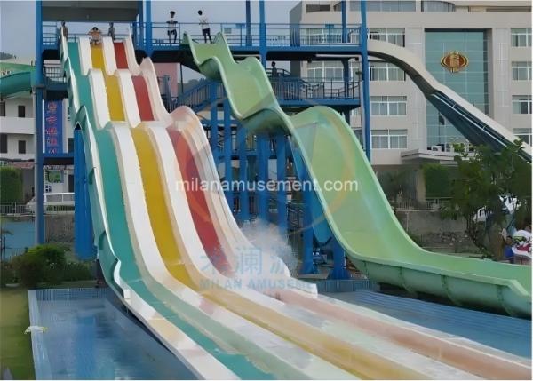 Quality Interactive Racer Slide Multiple Color High Platform Thrilling Slide for sale