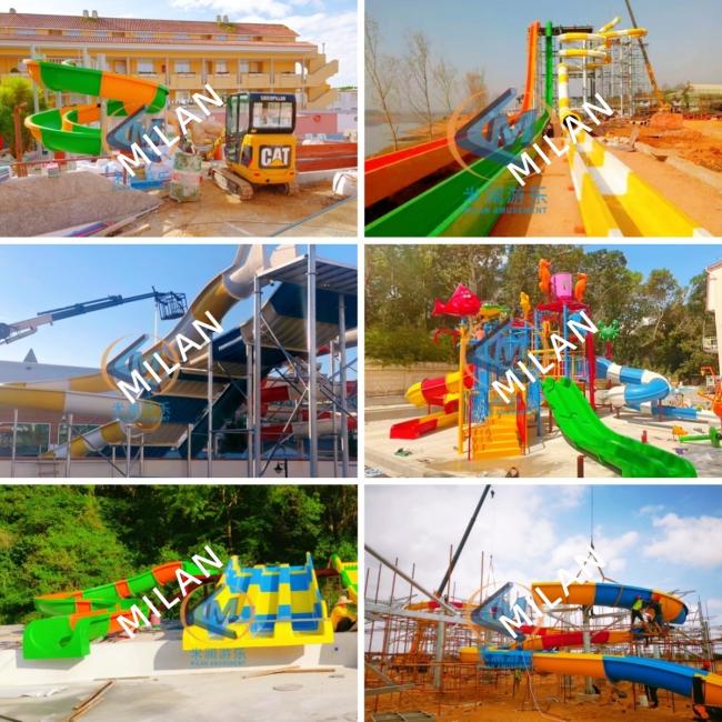 Water slide installation process and setup demonstration