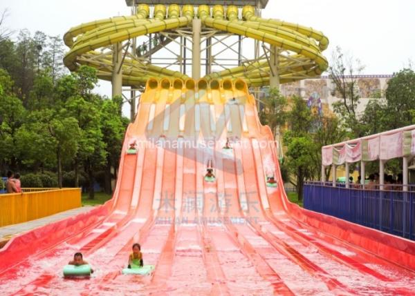 Quality Speed Racer Slide Multiple Color Thrilling Water Slide For Aqua Park for sale