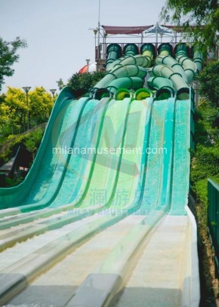 Quality Over 15m Funny Water Racer Slide Open Straight Water Slide for sale