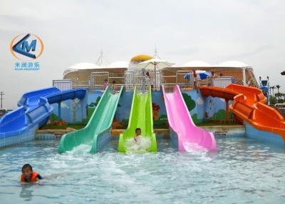 China 1.9m/2.5m Height Amusement Park Slide Outdoor Water Slide High Durability for sale