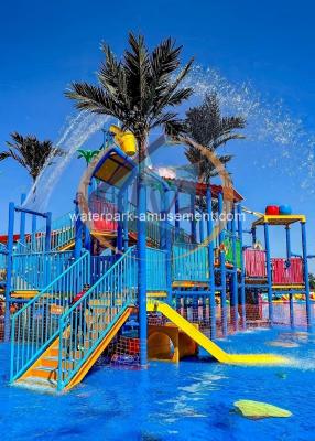 China Low and Safety Children Water Slide Kids Splash Pad For Fun for sale