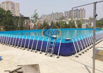 China Amusement Park PVC Tarpaulin Pool 60x40m Waterproof For Adults Children Use for sale