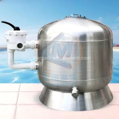 China Stainless Steel Side Flange Sand Filter Water Treatment And Cleaning Pool for sale