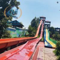 China Customized Commercial Interactive Multi-Lane Racer Water Slide for sale