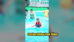 Custom Swimming Pool Water Slide Indoor Pool Slides For Family