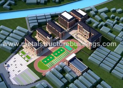 中国 長いスパンの前に設計された金属の建物、承認される商業鋼鉄建物ISO 販売のため