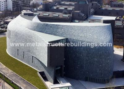 China Big Span Steel Portal Buildings / Light Gauge Safety Steel Quonset Buildings for sale