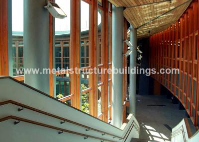 China Pre Engineered Steel Frame Buildings Windproof Curved Steel Trusses Church Building for sale