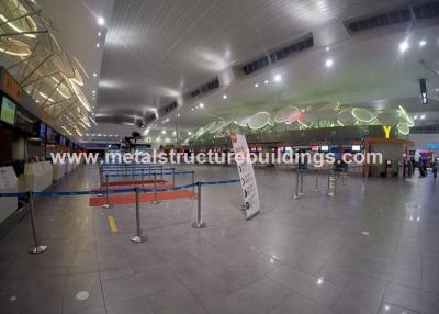China Shot Blasting Prefabricated Steel Structures With Coated Wire Mesh Interior Roof for sale