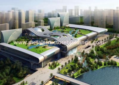 China Waterproof Pre Manufactured Steel Buildings Earthquake Proof  For Cultural Center for sale