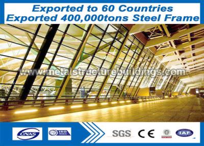 China Formed Span Prefab Steel Frame House , Heavy Gauge Prefabricated Metal Buildings for sale