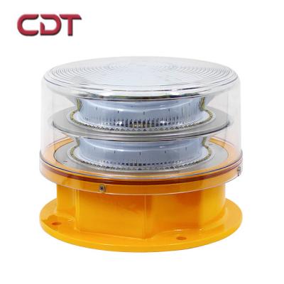 China ICAO FAA GPS led aircraft warning lighting/Photocell Type AB Building Chimney Medium Intensity obstruction light for sale