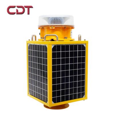 China Building Obstruction lighting/GSM Tower 2000cd L864 Flash Red Medium Intensity LED solar powered aviation lights for sale