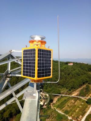 China Communication Electrical Tower ICAO 2000cd RED Medium Intensity LED solar DC24V DC12V LED warning lights for sale