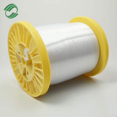 China 0.45mm Polyester Invisible Monofilament Wear Resistant 47% Elongation PET Monofilament Yarn for sale