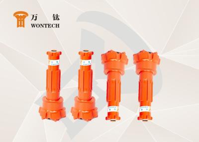 China Tungsten Carbide DTH Hammer Bits / Mining Drill Head High Impact Rate for sale