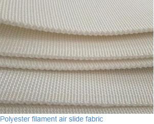 China Polyester filament air slide fabric for sale