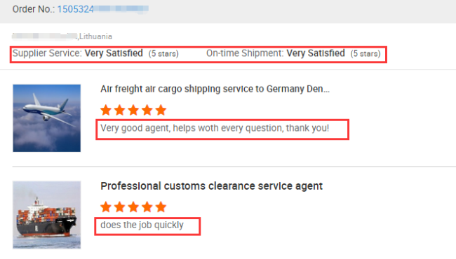 Customer review 1