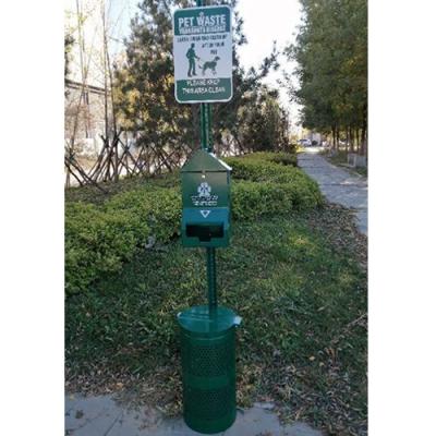 China pet waste station Cast Aluminum/Iron Garden Decoration Pet Waste Station China Garden Decoration Cast Part wholesale for sale