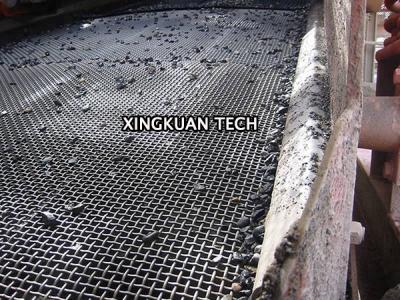 Cina Materiale d'acciaio ad alto tenore di carbonio di Mesh Crimped 65Mn dello schermo della miniera tessuto quadrato in vendita
