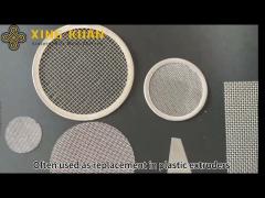 Plástico de acero inoxidable del derretimiento de Mesh Filter Foreign Particles From de la pantalla del extrusor
