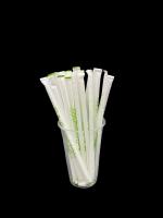China Eco Friendly PLA Straw Biodegradable Disposable Straws Custom Made for sale