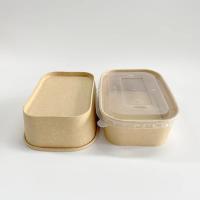 China Food Grade 500ml Rectangular Paper Boxes  And Lids For Branding for sale