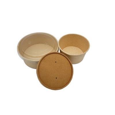 China 750ml Sturdy Paper Bowls And Lids Compostable Soup Cups BPI Certified for sale