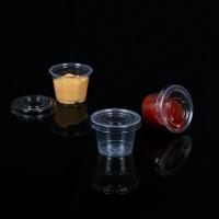China 4oz PLA Disposable Dressing Cups Plastic Condiment Containers for sale