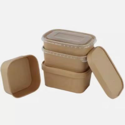 China Eco Friendly Kraft Bento Box Food Catering Boxes Bagasse Made Biodegradable for sale