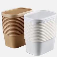 China Biodegradable Paper Bento Box Oil Proof for sale