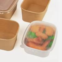 China Biodegradable Paper Bento Box Oil Proof for sale