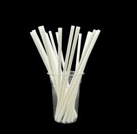 China Eco Friendly PLA Straw Biodegradable Disposable Straws Custom Made for sale
