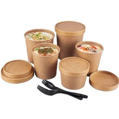 中国 熱耐性 8オンス クラフトスープ容器 紙用 鉢 オーダーメイド 販売のため