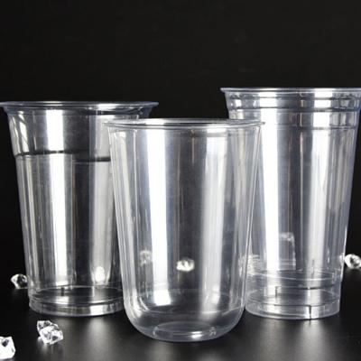 BPI ISO9001 Certified PLA Compostable Cups Clear 14oz 90*56*115mm