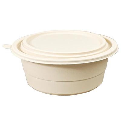 China Biodegradable Microwavable Disposable Corn Starch Bowl With Lid for sale