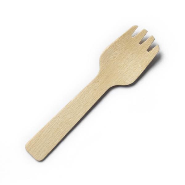 Quality 95mm 105mm 140mm Natural Disposable Bamboo Forks For Serving Ice Cream for sale