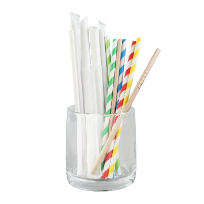China OEM Recycled Paper Straws Biodegradable Individually Wrapped Paper Straws For Drinking for sale