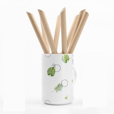 China OEM Recycled Paper Straws Biodegradable Individually Wrapped Paper Straws For Drinking for sale