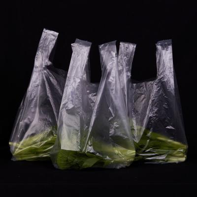 China Custom Printed T Shirt Plastic Grocery Bags Disposable Plastic Shopping Bags for sale