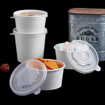 China Fulling Disposable 12oz Paper Food Container Eco Friendly Take Away Food Snack Packaging Paper Soup Cups for sale
