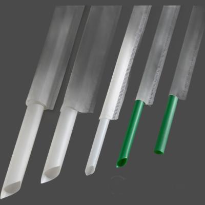 China PLA Polylactic Acid Disposable Drinking Straw Compostable Smoothie Straws for sale